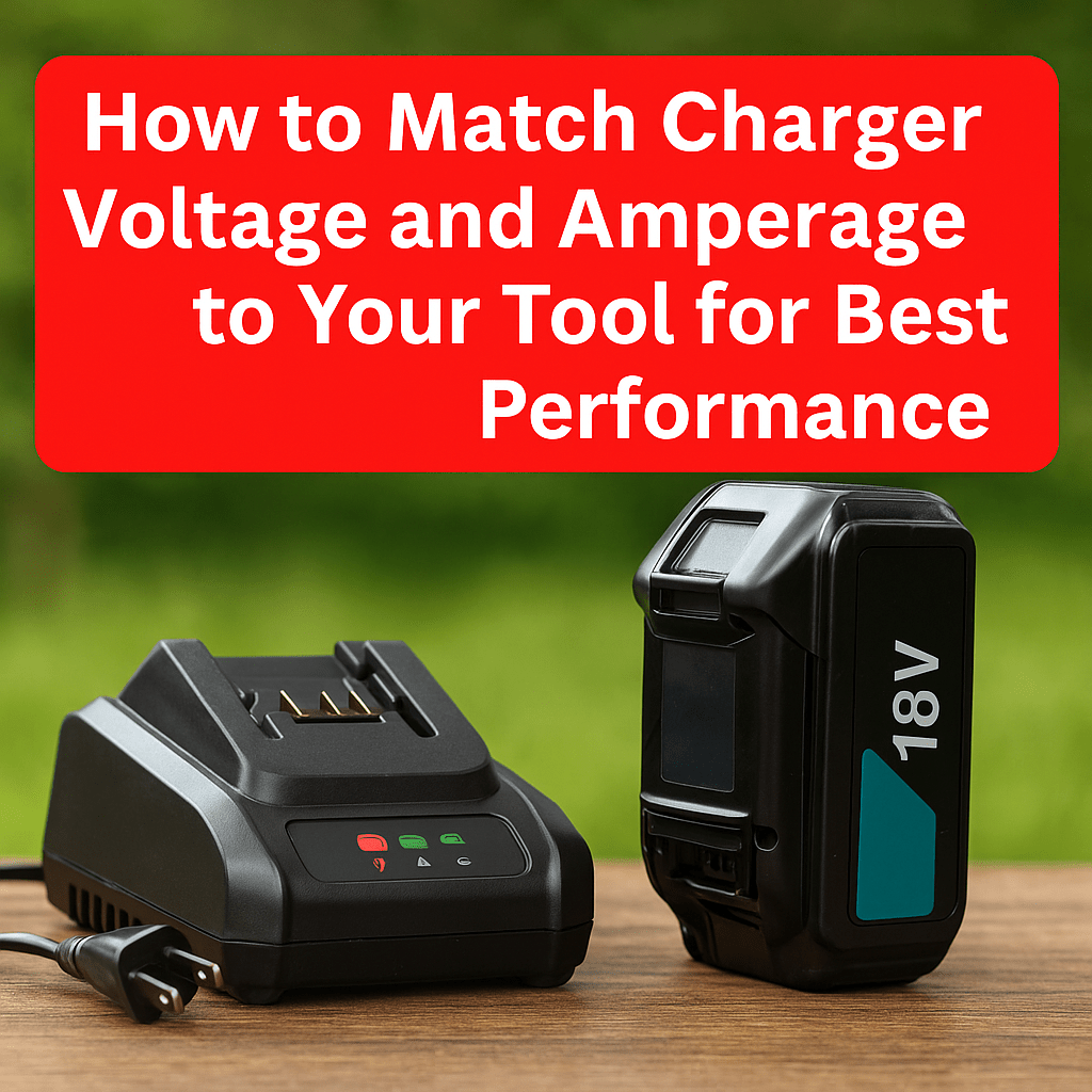 How to Match Charger Voltage and Amperage to Your Tool for Best Perfor